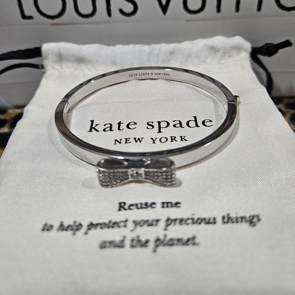 kate spade | Jewelry | Kate Spade Ready Set Bow Pave Bow Bangle | Poshmark